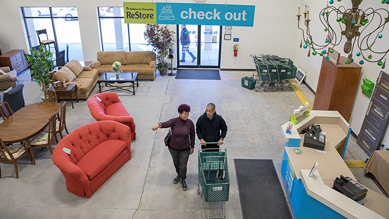 Donate goods to Habitat for Humanity ReStore